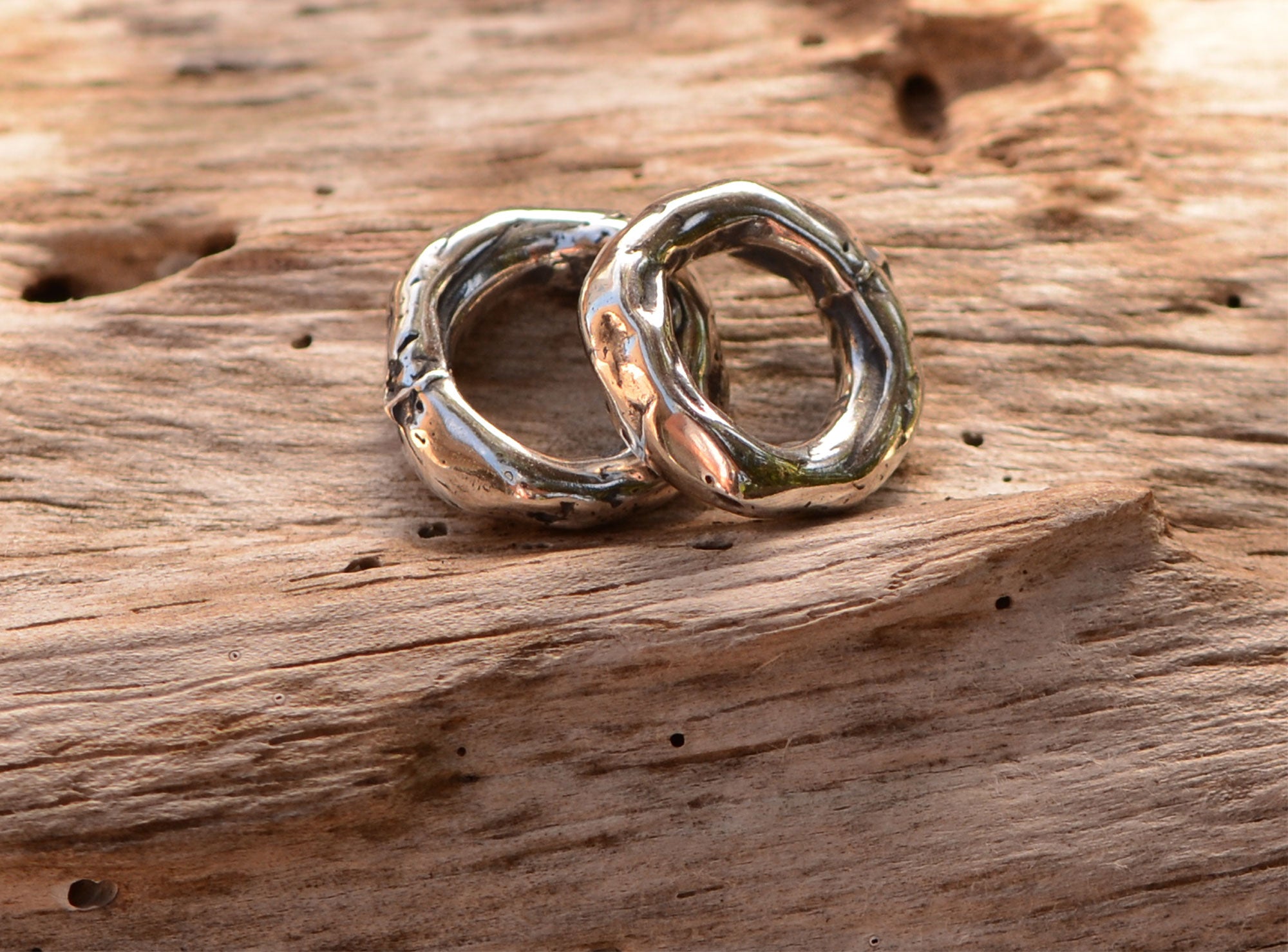 Artisan Rustic Links in Sterling Silver – cathy-dailey